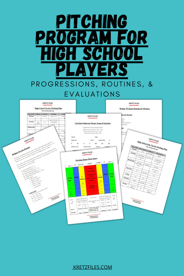 High School Baseball Pitching Program